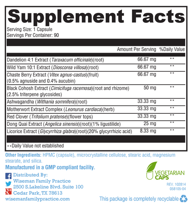 Female Balance | Wiseman Health Products & Supplements