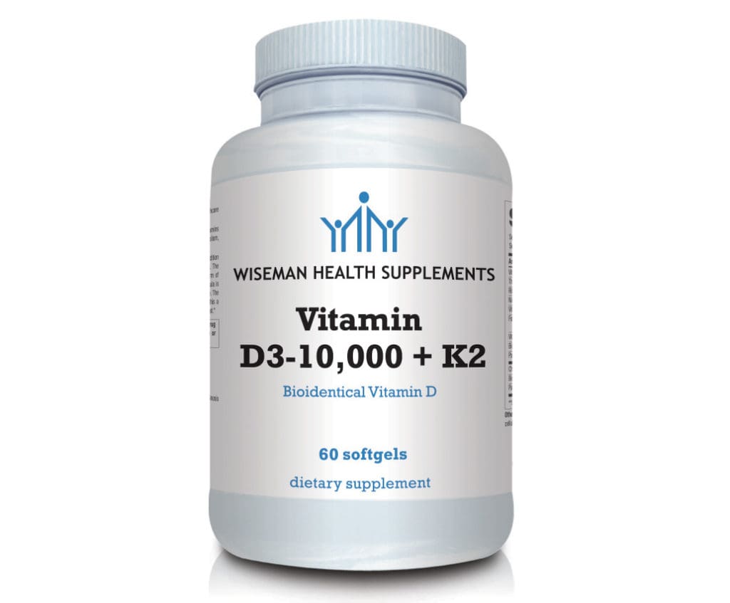 Vitamin D3-10,000 With Vitamin K2 | Wiseman Health Products